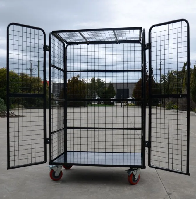 Warehouse Steel Folding Logistic Rolling Cage - Byida788