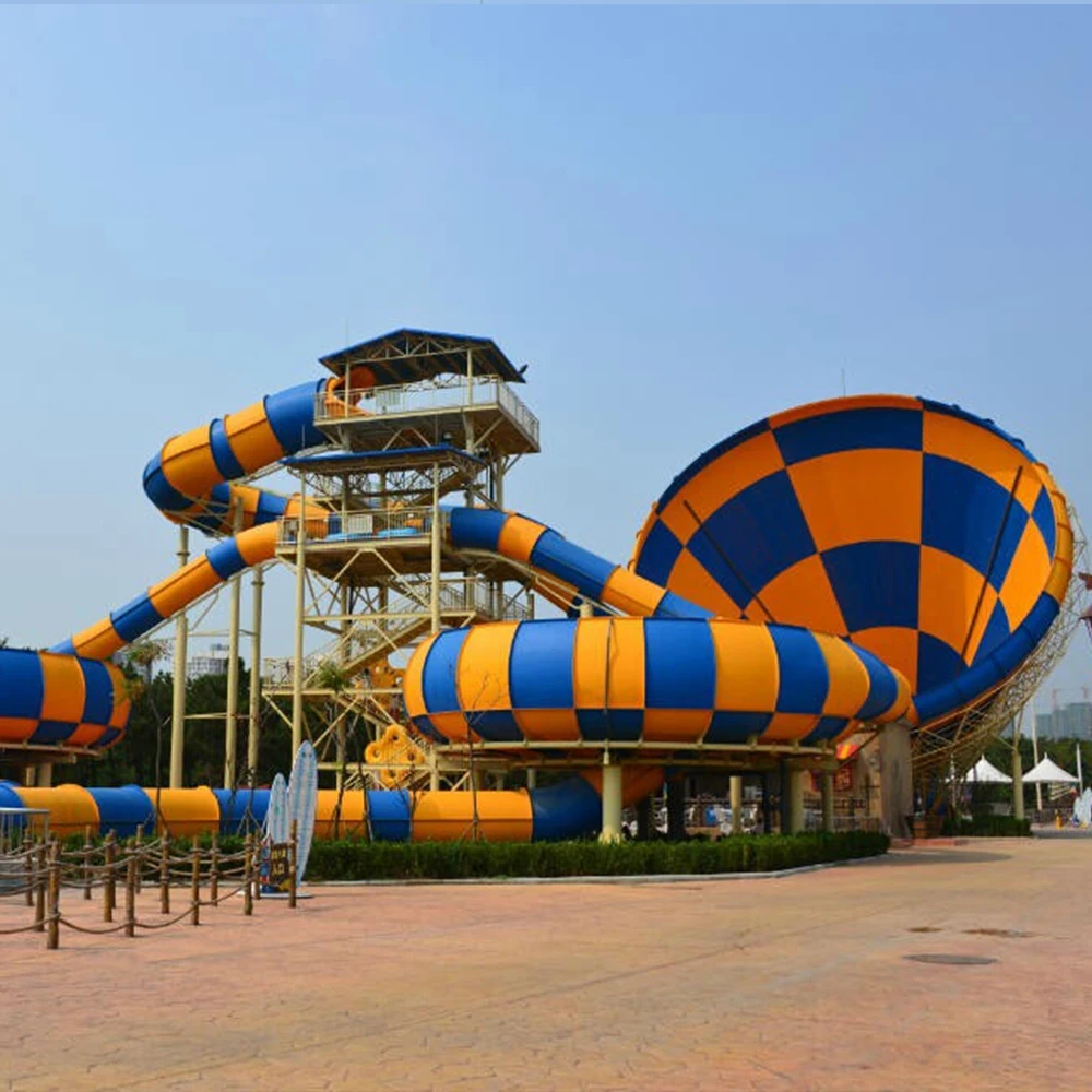 Huge Cyclone Adult Fiberglass Water Slide for Amusement Park