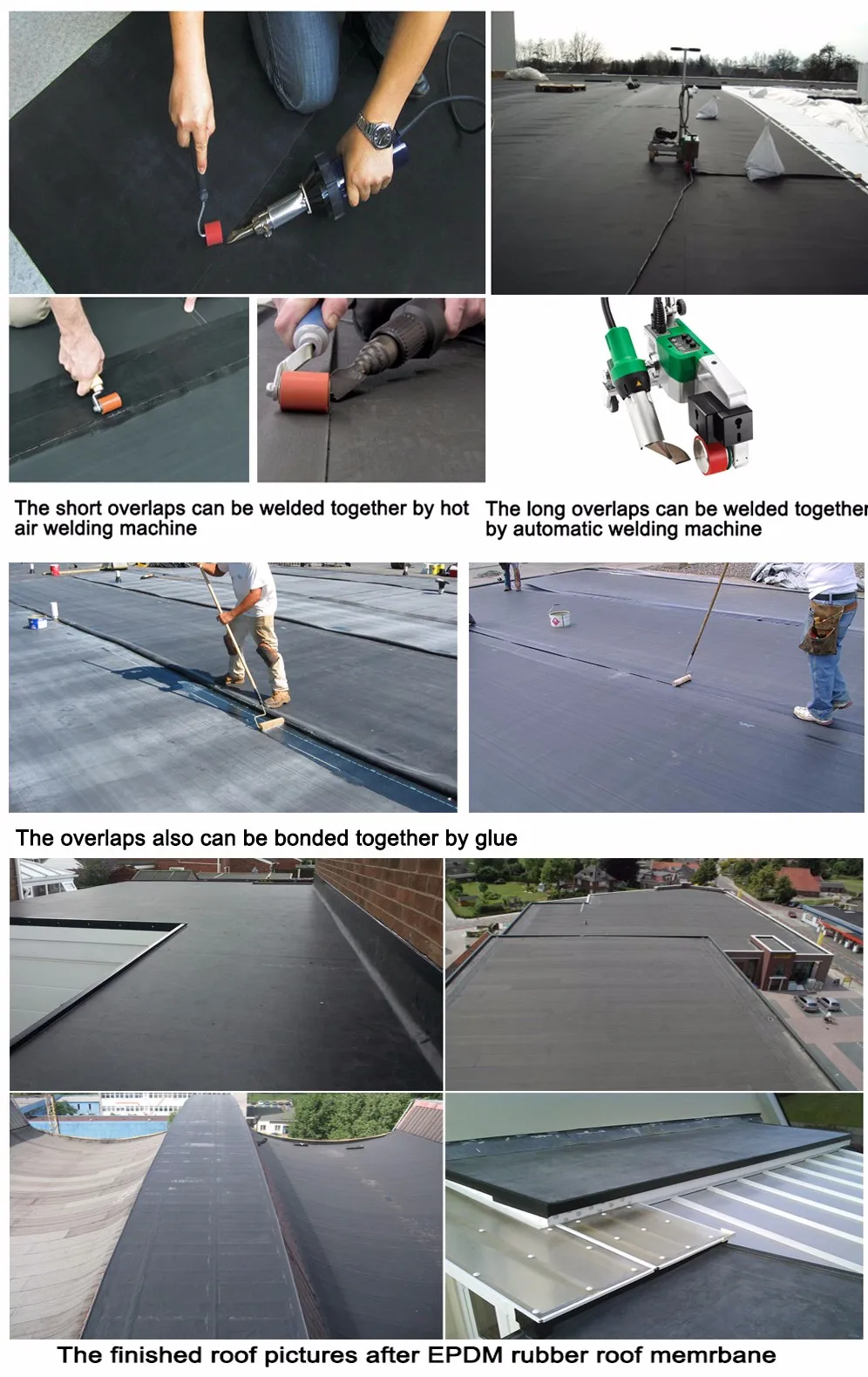 Black Epdm Roofing Membrane Manufacturer - Buy Epdm Rubber Roofing ...