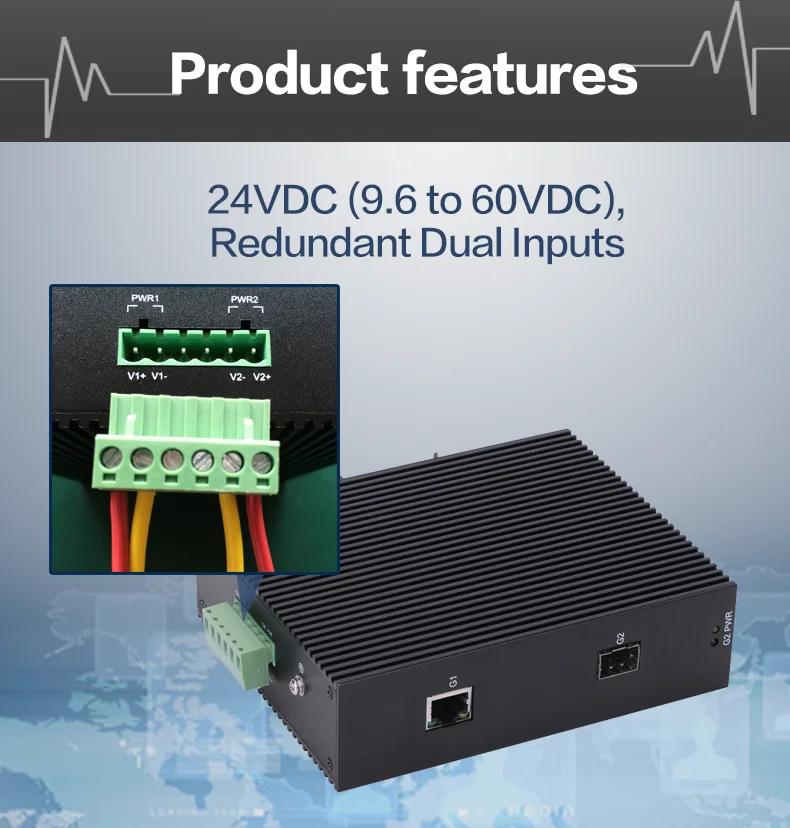 2 Port Ethernet Hub Din Rail Support 24v Ethernet Switch - Buy Din Rail ...