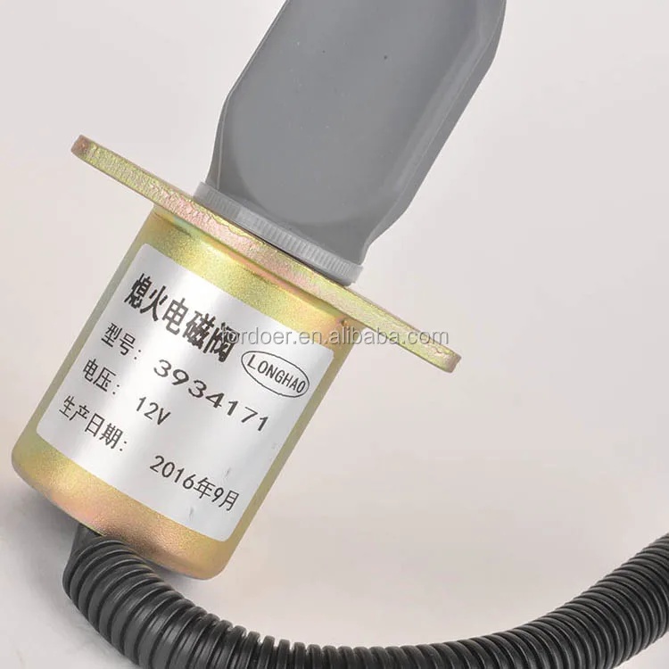 12v Fuel Shut Off Solenoid 3919422 3934171 Sa-3665-12 Sa-4754-12 - Buy ...