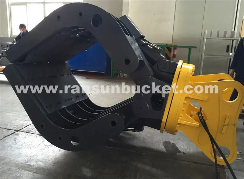 Mini Excavator Hydraulic Rotating Grapple Log Grapple Waste Handing ...