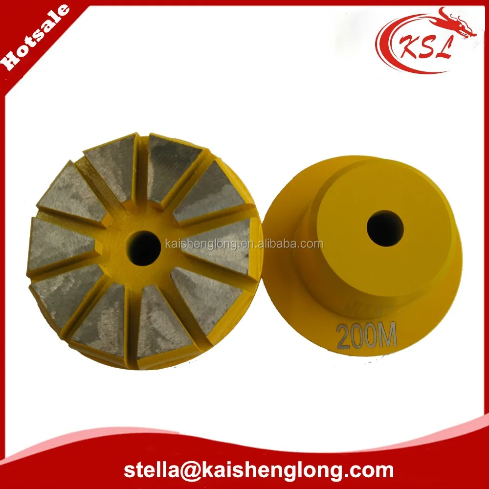 Diamond Concrete Terrazzo Floor Grinding Pad Plug Thread Pad For Floor ...