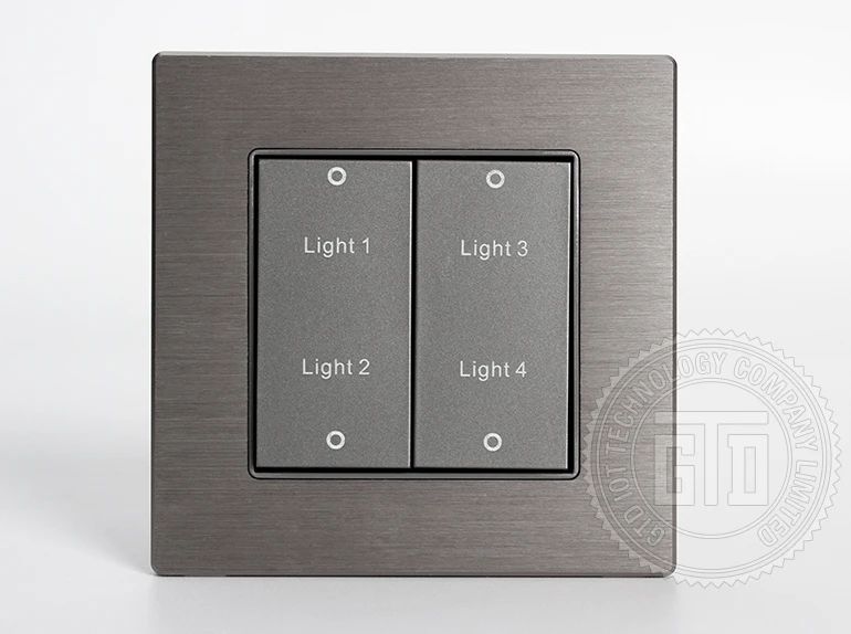Smart Hotel 4 Gang 24V DC Light Control Push Button Switch