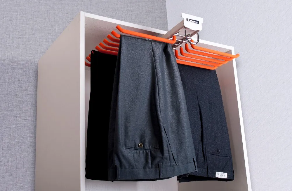 Wardrobe Accessories Pull-out & Extending Storage Trousers Rack With ...