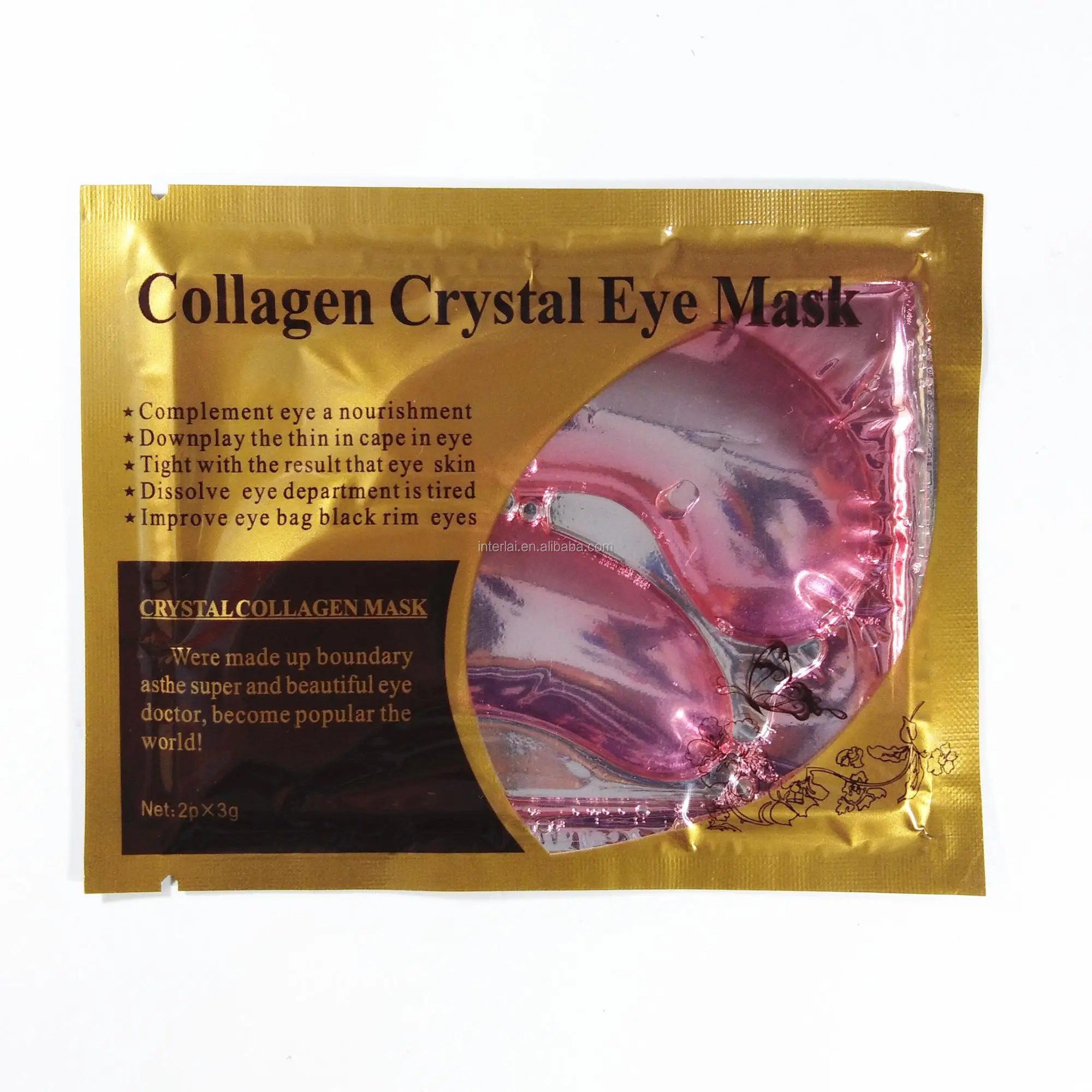24k Crystal Collagen Gold Powder Eye Mask Wholesales Eye Mask Collagen ...