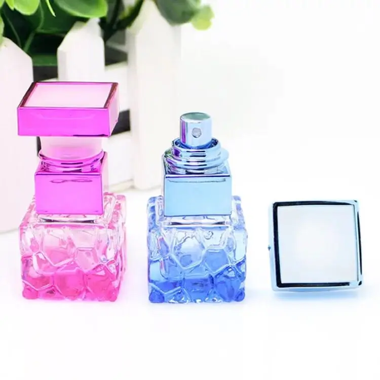 Oval Shape Clear Glass Perfume Bottle Refillable Pump Atomizer Perfume ...