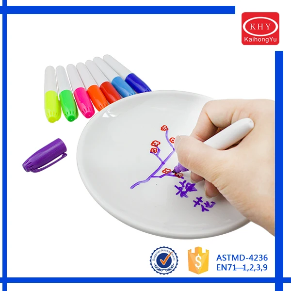Stationary Permanent Ceramic Paint Marker Pens For Ceramic Mugs In Food ...