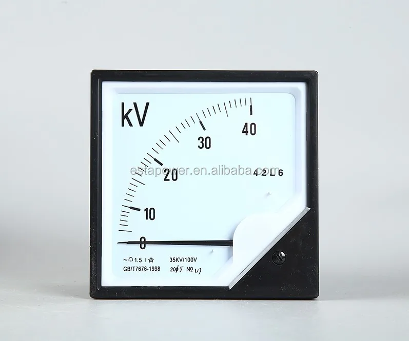 35kv/100v Pointer Type Ac Voltmeter 120*120 Ac Voltage Indicator 35kv ...