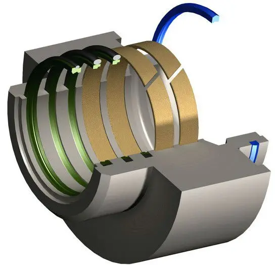 Durable Excavator Bronze Filled PTFE Guide Tape Wear Ring