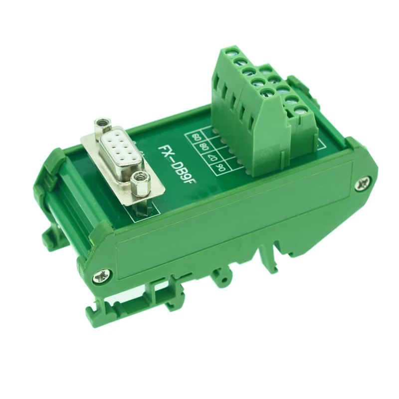 Terminal Block To Db9 Male Din Rail Mountable Adapter Terminal Block To ...