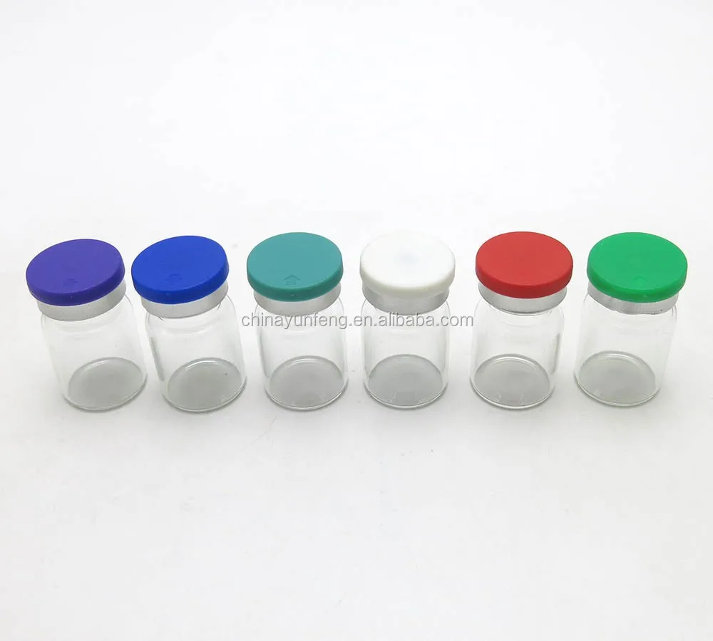 Small 5ml Clear Glass Vial With Flip Off Cap,5cc Transparent Bottles ...