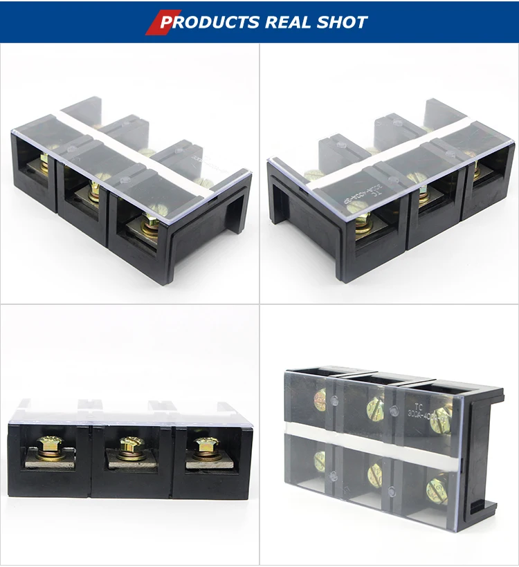 JINH TC-3003 300A 600V Black Terminal Blocks - Reliable & Durable