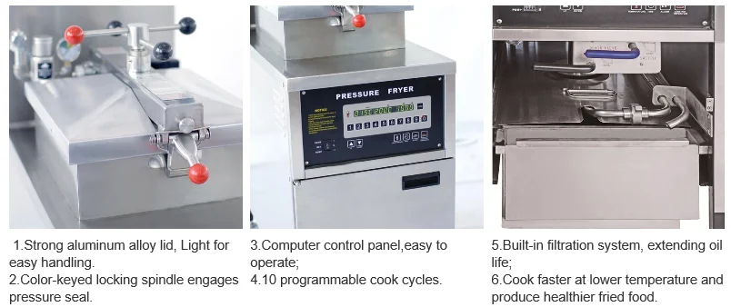 Henny Penny Computron 8000 Pfg-800 Broaster Broasted Kfc Chicken Machine Pressure Fryer Gas With ...