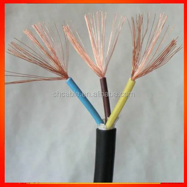 Flexible 3 Core Cable Insulated Copper 3 Core Cable 3x4mm2 3 Core Power ...