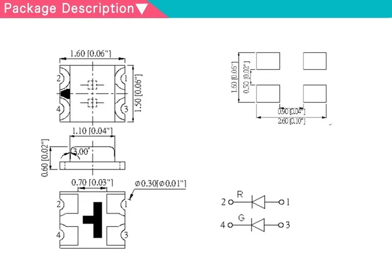 Led Diode Bicolor 0603 Smd Led Red Yellow - Buy 0603 Smd Led Red Yellow ...