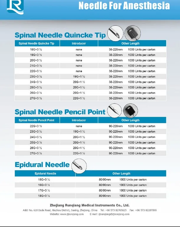 Lumbar Puncture Needle - Buy Lumbar Puncture Needle,Spinal Needle ...