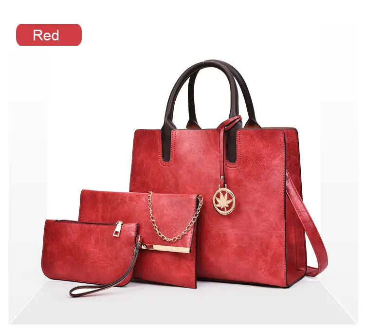 New Designer Luxury Private Label Handbag Women 3 In 1 Hand Purse Bag ...