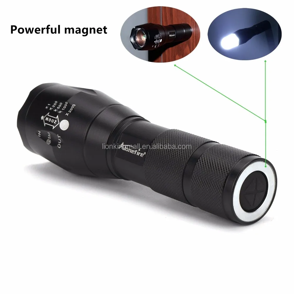 Alonefire G700-n 10w T6 5000lm Tactical Zoom Led Flashlight White/green/red Lens Work Magnet ...