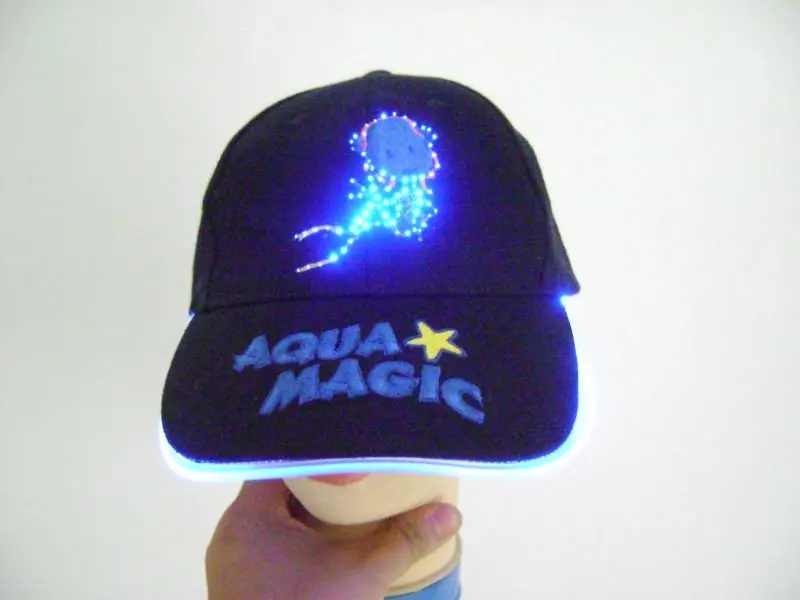Led Cap,Fiber Optic Cap,El Flashing Cap&hat With Led - Buy Flashing Cap ...