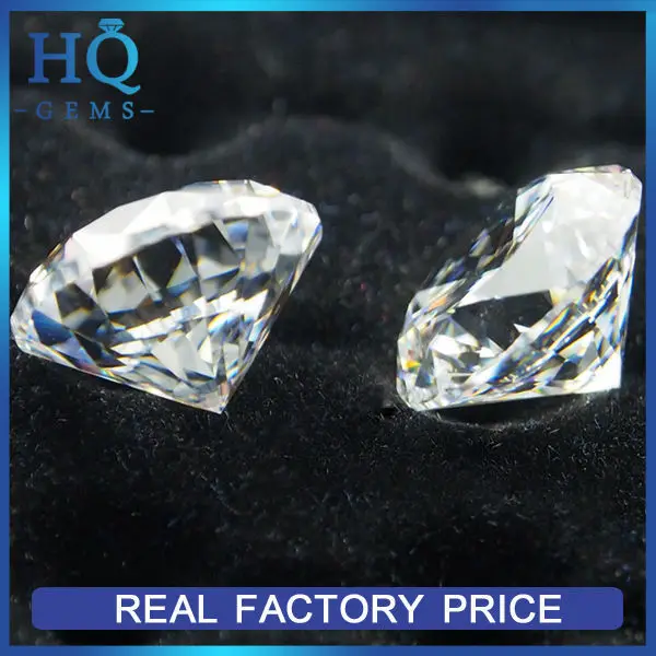 Diamond Cut White Cz Round Cubic Zirconia Stones - Buy Diamond Stones ...