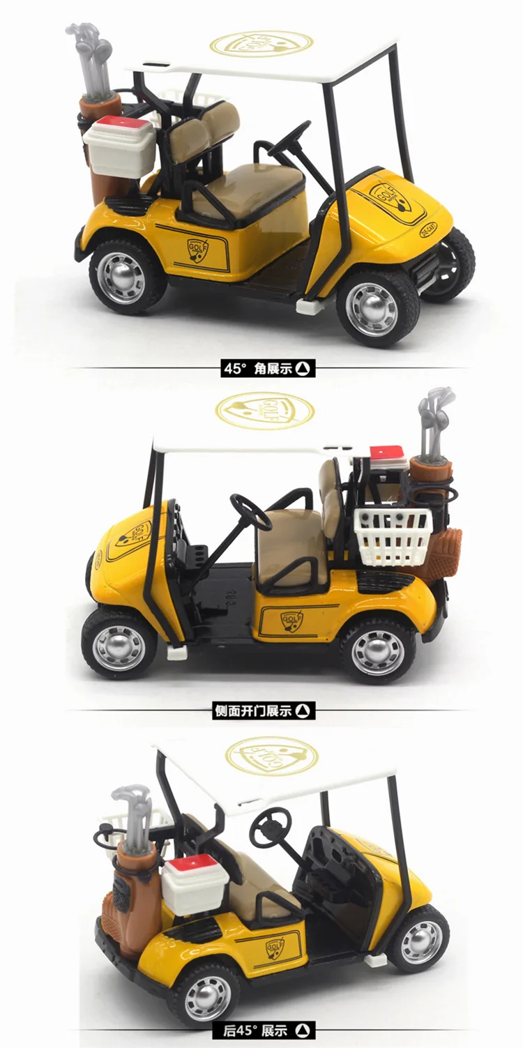 1:36 Mini Golf Car Alloy Cart Model Toy Car Gift WARRIOR Cart
