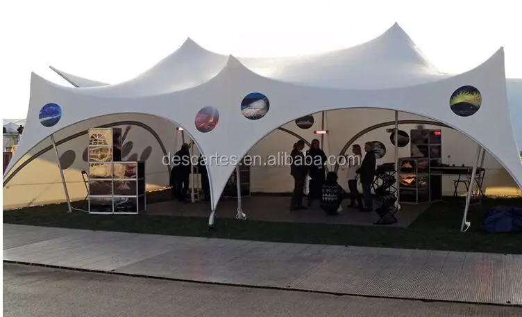 100 Person Outdoor Star Wedding Tents - Big Marquee Stretch Tents with ...