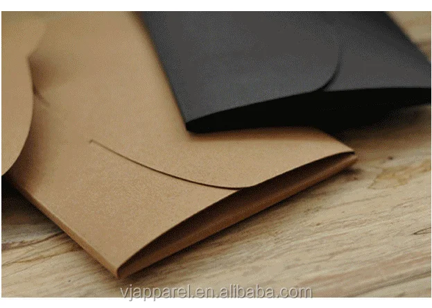 Eco-friendly Kraft Paper Box Envelope With Customized Colorful Logo ...