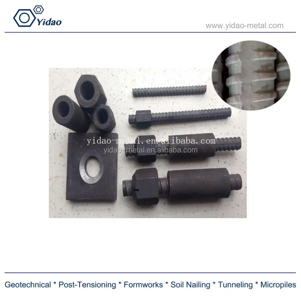 Prestressed Concrete Bar For Concrete Anchor System,Alloy Tension Bar ...