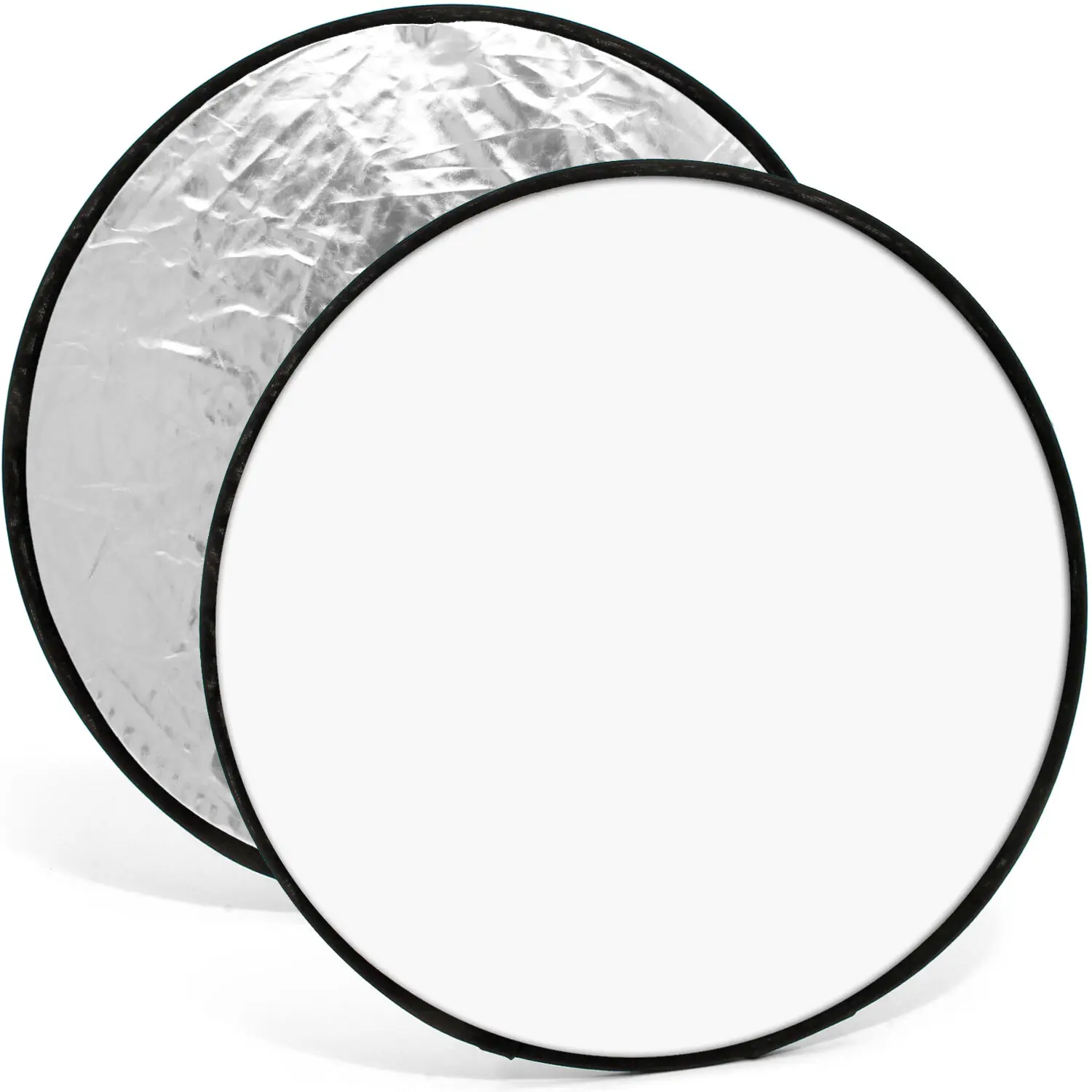 110cm 2 En 1 Pliable Rond Disque Studio Lumière Réflecteur Argent Et ...