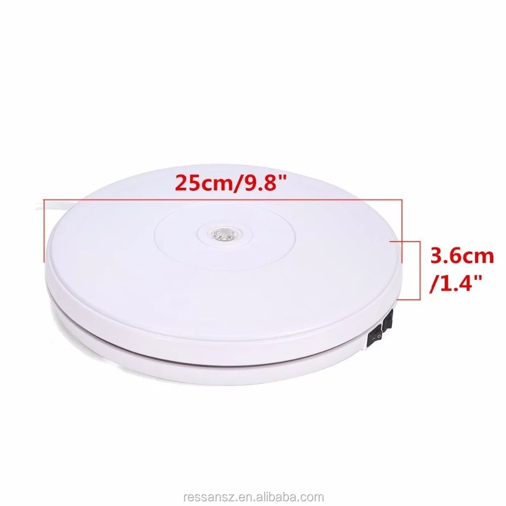 360 Rotating Electric Turntable for Product Photography in Cameras ...