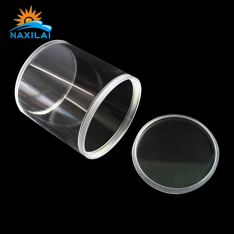 Naxilai Acrylic Pipes - Transparent, Threaded, and Durable