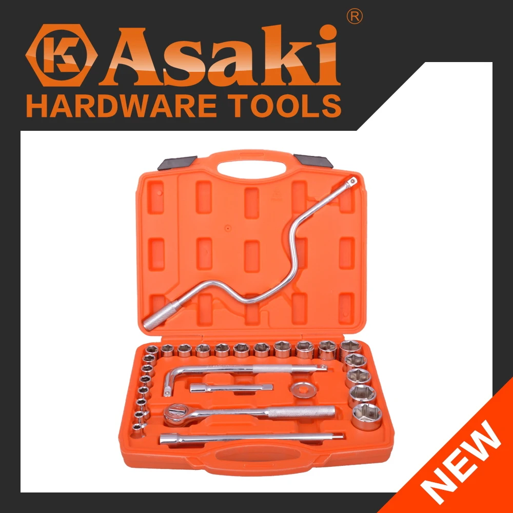 ASAKI 28pcs Professional Auto Repair Tool Set Socket Handy Tool Set AK ...