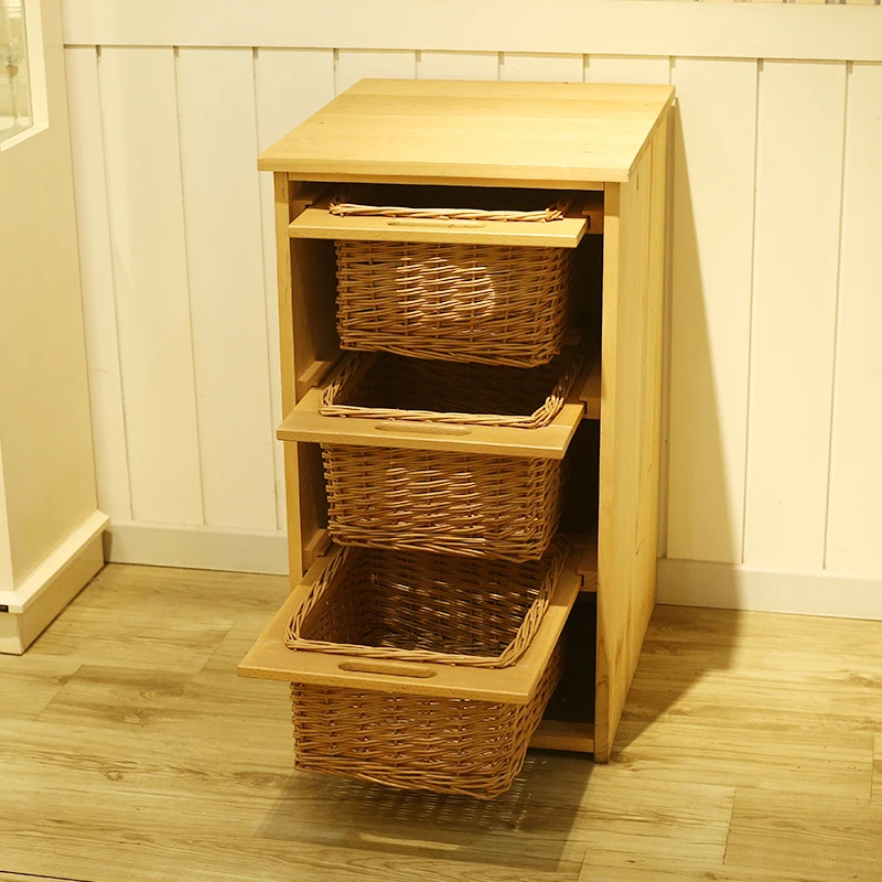 Sustainable Wicker Kitchen Drawer Baskets - Organize with Ease