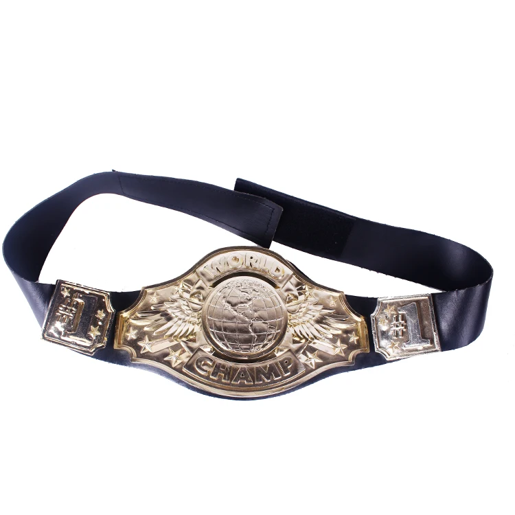 Custom Black PU Leather Championship Belts for Parties
