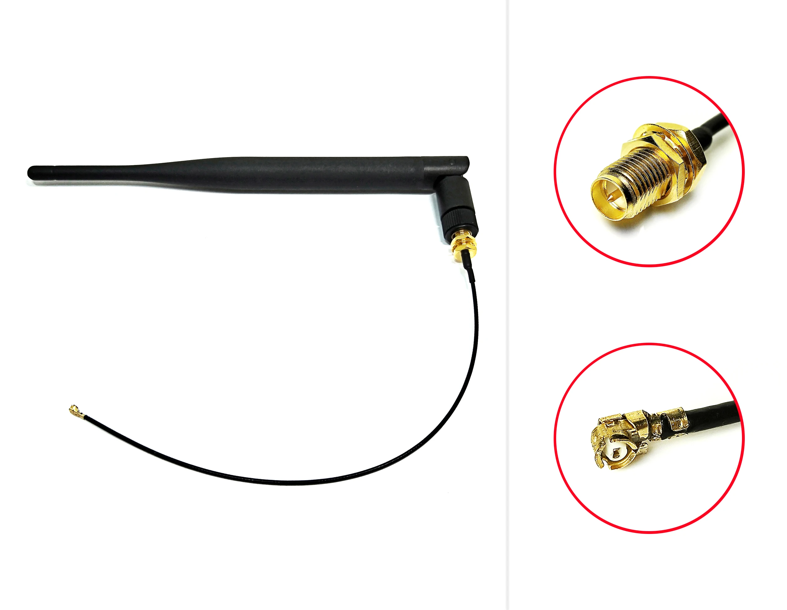 Rp Sma Male 433mhz 868mhz 915mhz 2.4g 5db Wifi Communication Antenna ...