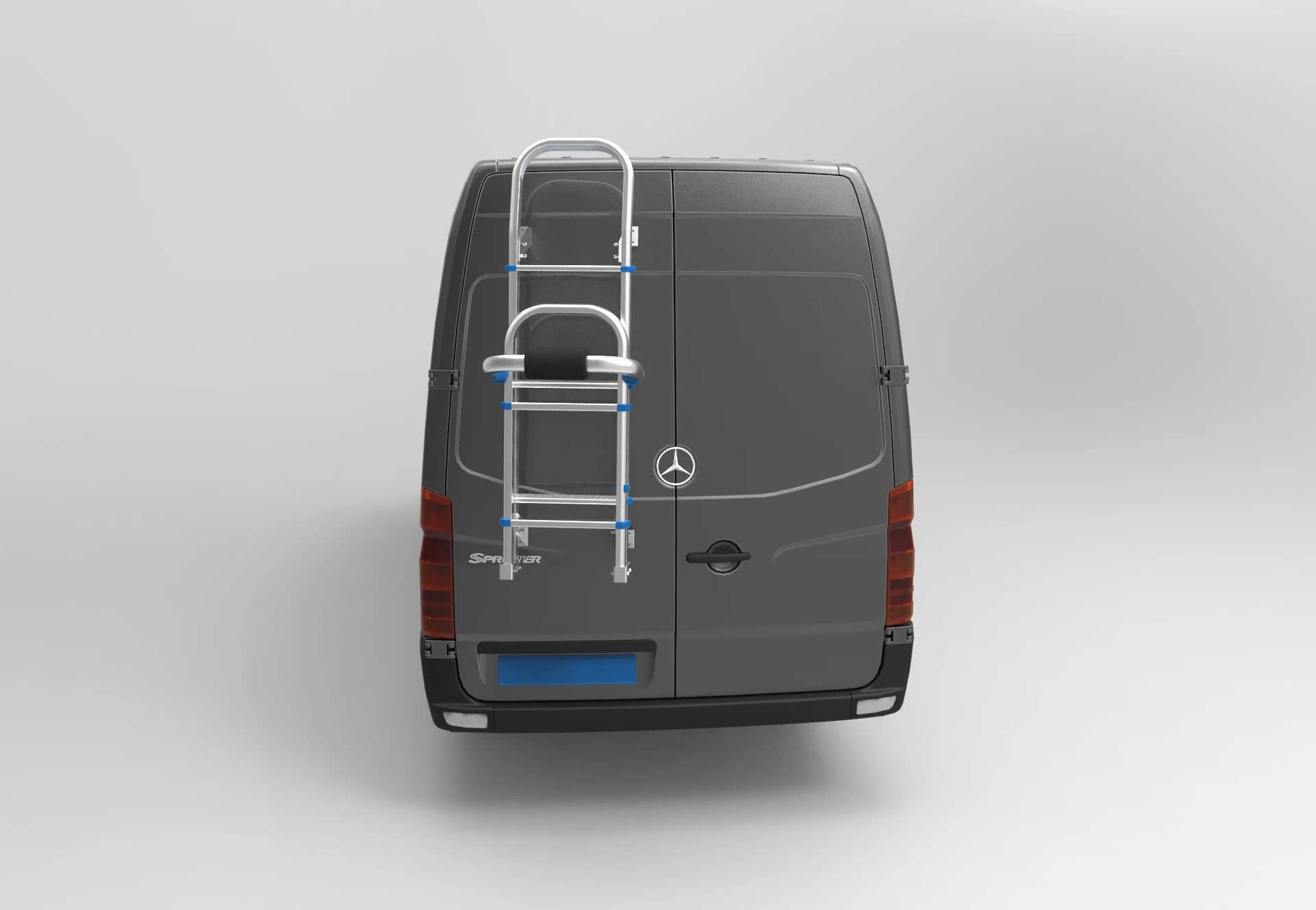 Aluminium RV Motorhome Camper Ladder - Foldable & Durable