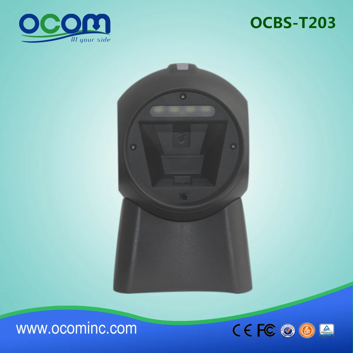 (ocbs-t203) Handfree Long Range Usb 2d Qr Imaging Barcode Scanner ...