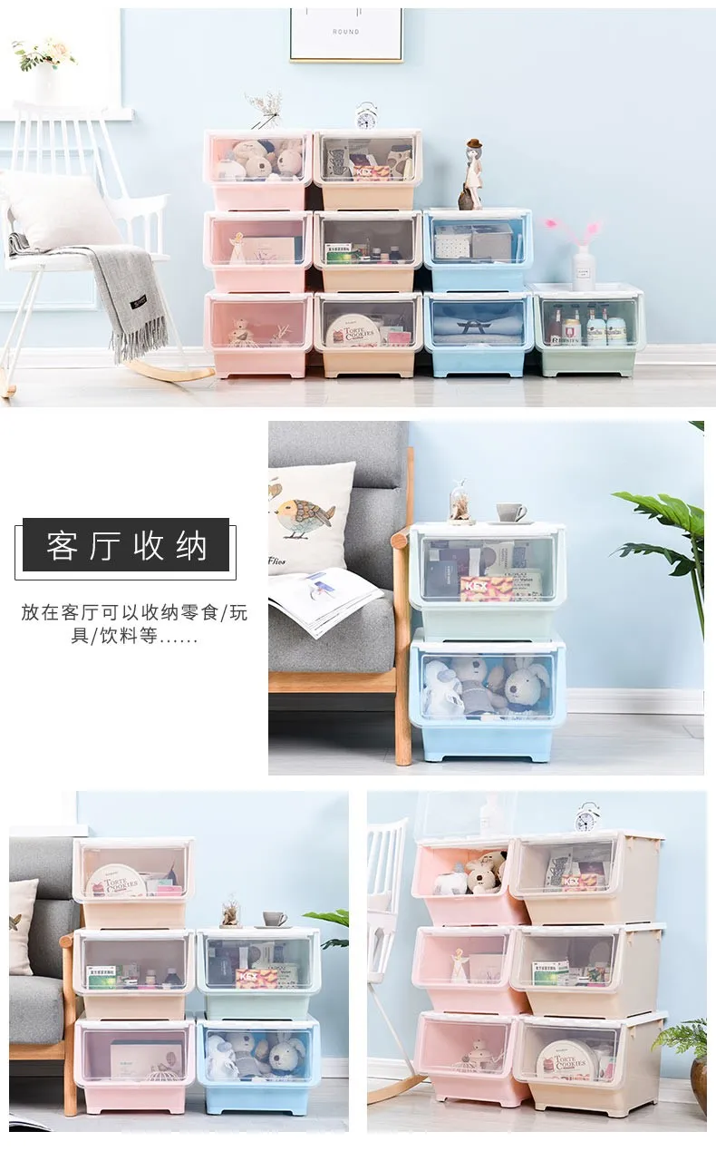 Plastic Side Open Storage Bins - Buy Side Open Stackable Plastic ...