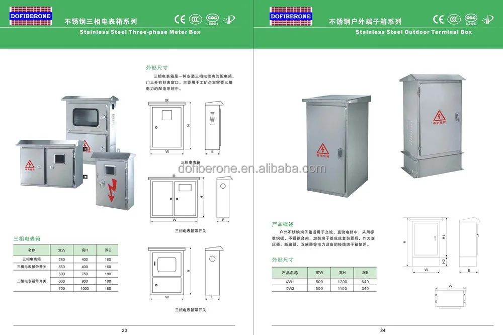Single And Three Phase Metal Enclosure And Stainless Steel Meter Box ...