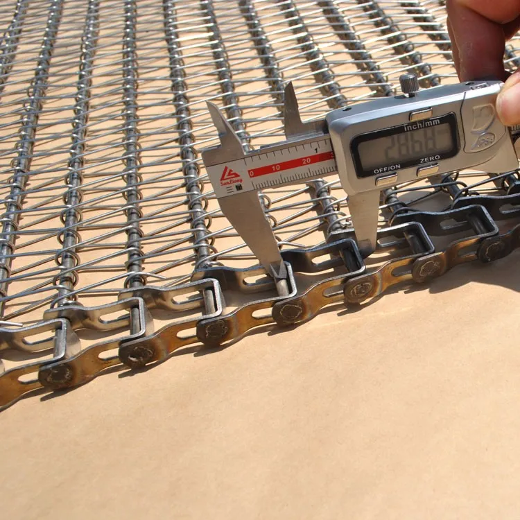 Stainless Steel Chain Link Spiral Wire Mesh Conveyor Belt - Buy ...