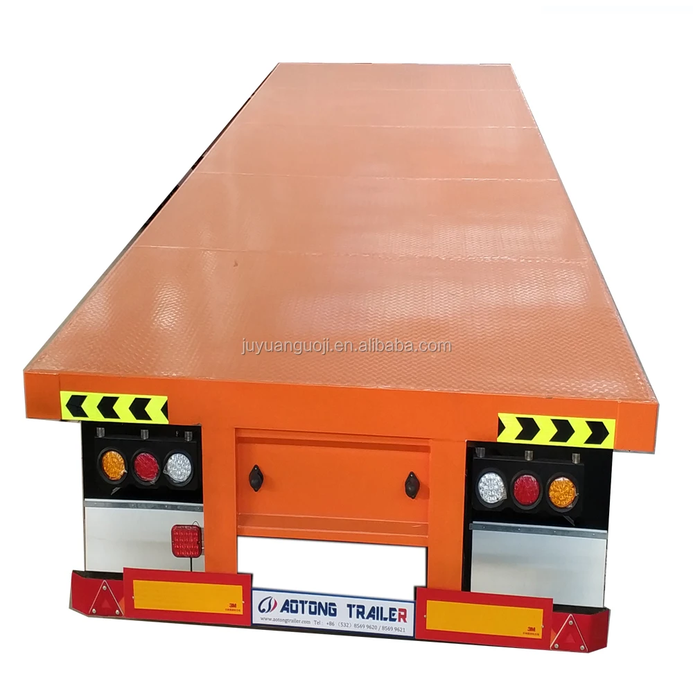 2 Axle 3 Axle Interlink Trailer Superlink Flatbed Semi Trailer Flat ...