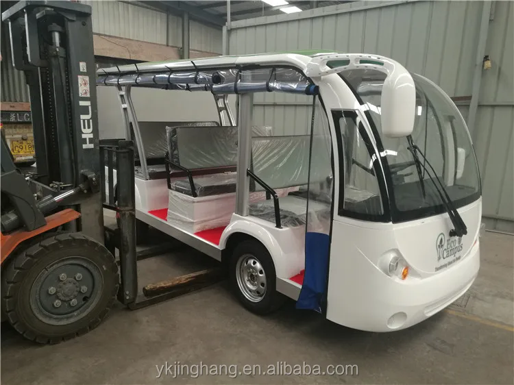 11 or 14 Seats Gas Powered Enclosed Shuttle Bus - 30km/h