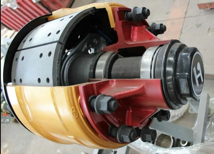 Transport Semi Trailer Axles with ABS Brake System Parts Axis