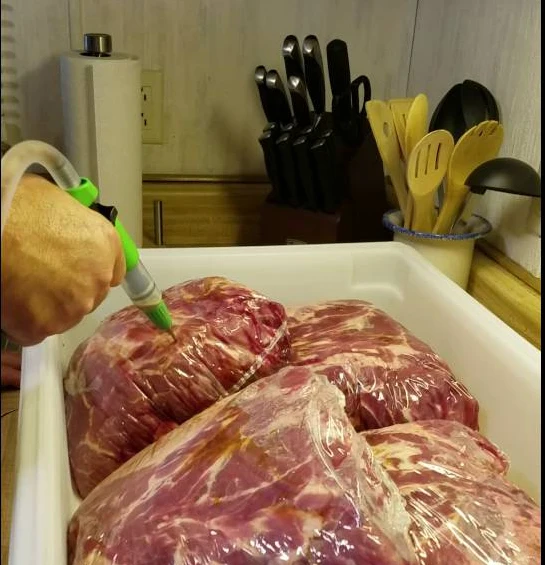 BDI Meat Gun Injection Syringe Kit Trigger Marinade Injector Siphon for ...