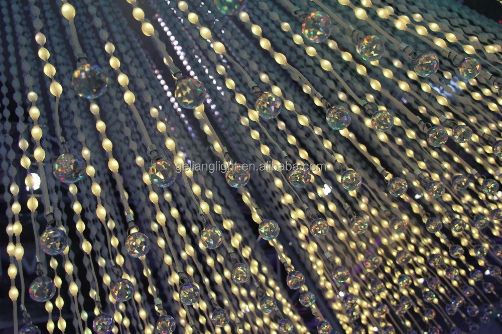 DMX-512 3D LED Curtain Screen Display - 50000 Hours Lifespan