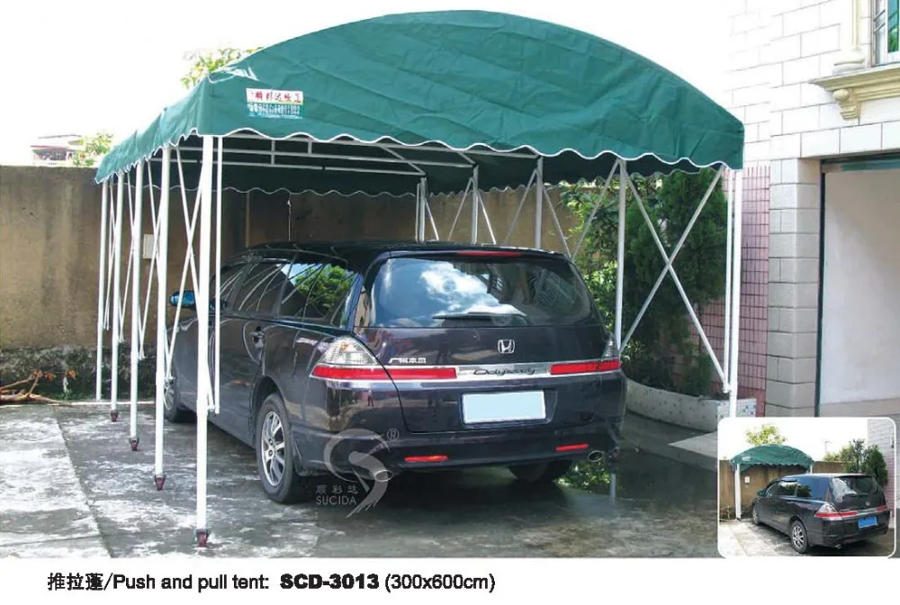 Outdoor General Car Parking Use Dome Retractable Canopies Garage ...