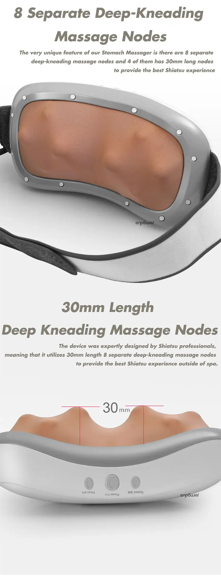 Rechargeable Wireless Electric Healthcare Vibration Massage Belt ...