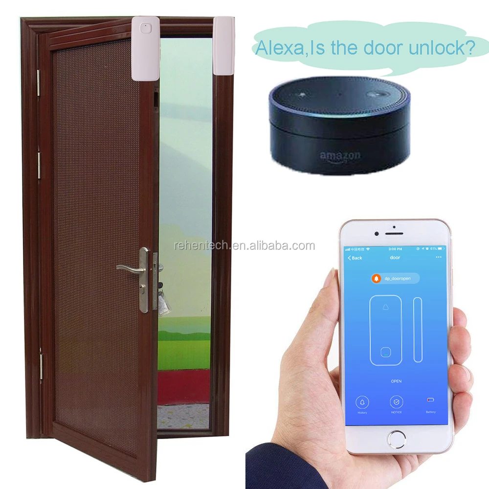 Oem Tuya Smart Magnetic Door Proximity Sensor Wifi Door Sensor Window ...