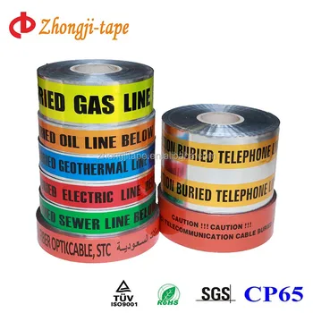 Pipe Buried Underground Detectable Warning Tape - Buy Underground ...